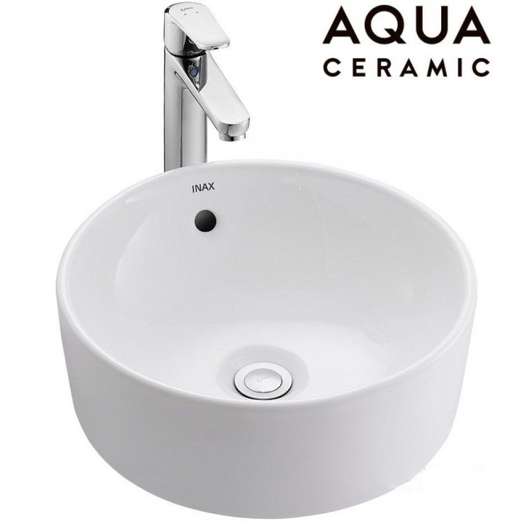 Chậu Rửa Lavabo Inax AL-295V Đặt Bàn Tròn Aqua Ceramic | Shopee Việt Nam