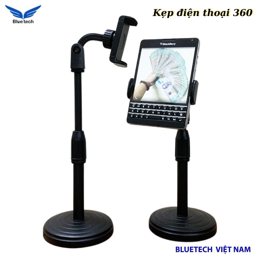 Giá đỡ điện thoại cao cấp xoay 360 độ có điều chỉnh độ cao, kẹp điện thoại đa năng cho chụp hình ...