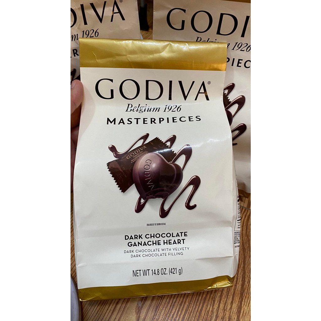 Socola GODIVA Masterpieces Dark chocolate Ganache Heart 421g | Shopee Việt Nam