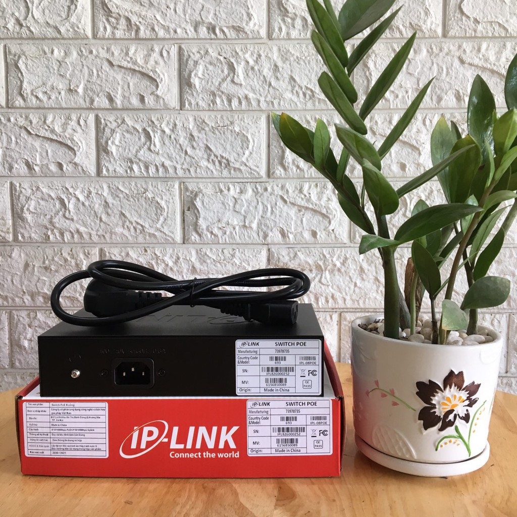 Switch Smart IP-Link POE 8 Port + 2 Uplinks 10/100Mbps Cấp Nguồn Qua ...