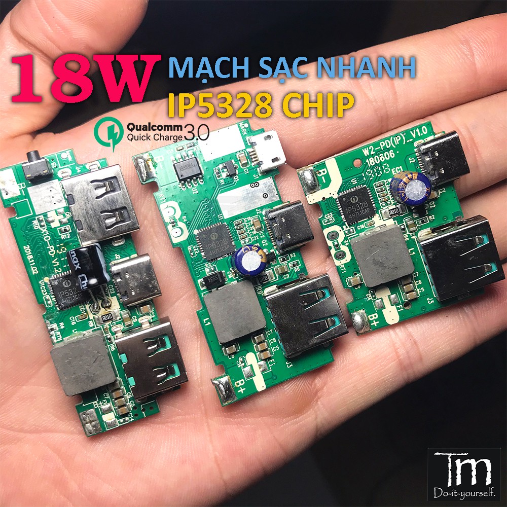 Mạch Sạc Dự Phòng Sạc Nhanh QC3.0 IP5328 18W | Shopee Việt Nam