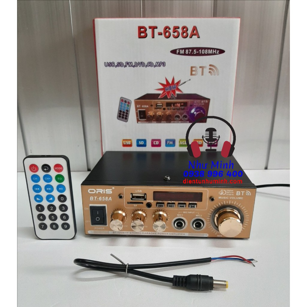 ampli mini bluetooth BT-658A - âm li xe | Shopee Việt Nam