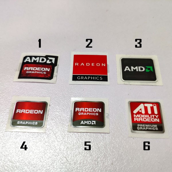 Sticker AMD RADEON GRAPHICS dán, trang trí Máy tính, Laptop | Shopee ...