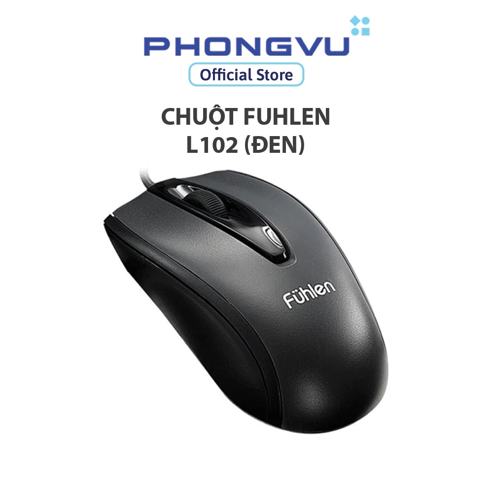 Chuột Fuhlen L102 1000 DPI Optical USB (Đen) - Bảo hành 24 tháng ...
