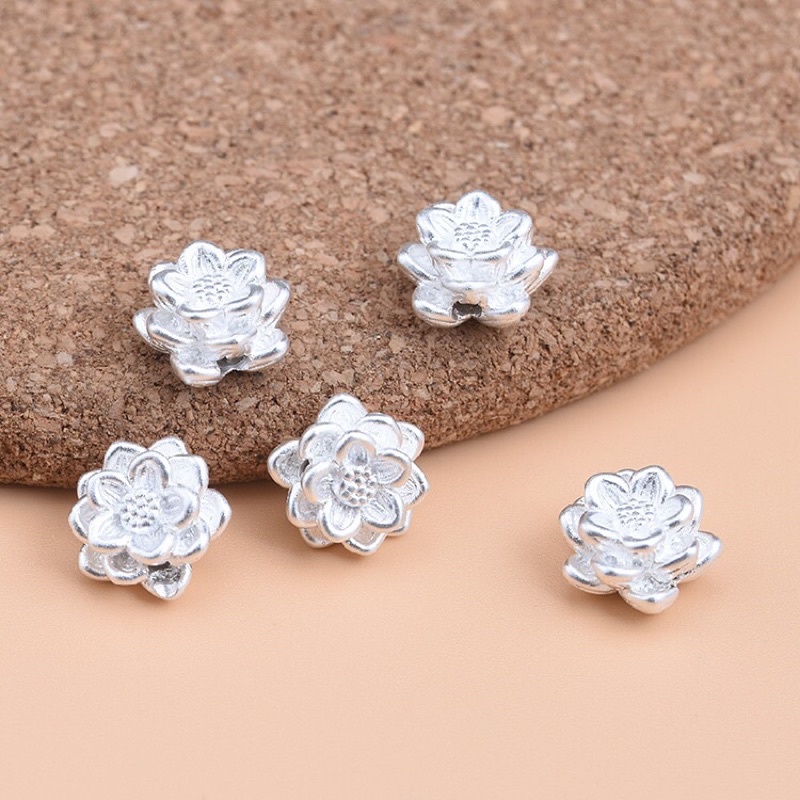 [S925] Charm bạc hoa sen mix vòng tay, vòng cổ, trang trí - MH144 ...