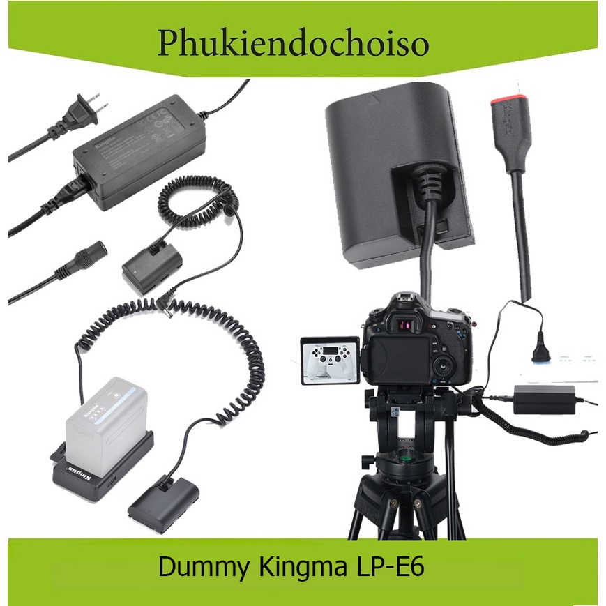 Pin ảo/ giả pin/ pin giả/ Pin Dummy Kingma for Canon LP-E6 | Shopee ...