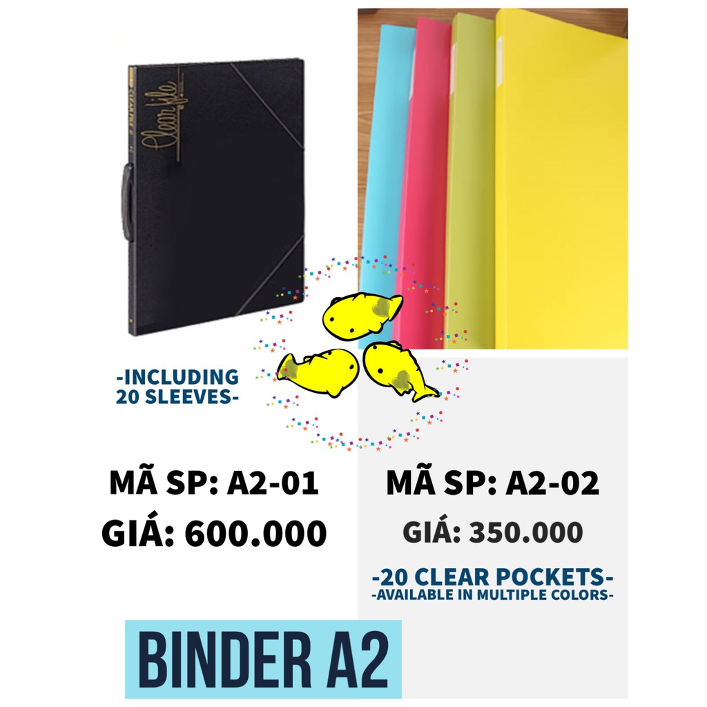 BINDER A2 - BÌA LÁ CLEARFILE A2 | Shopee Việt Nam