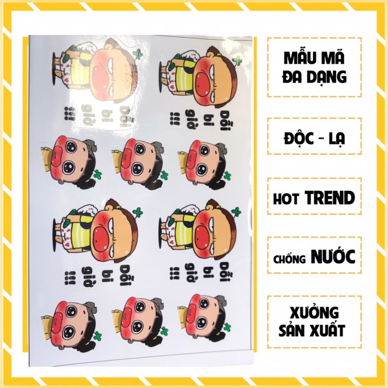 Tem Dán Xe Máy Cute - Decal Dán Xe Máy Cắt Sẵn Từng Hình Kích Thước 6 ...