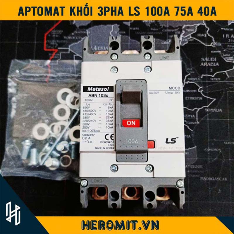 Aptomat 3 pha LS MCCB ABN 100A | Shopee Việt Nam