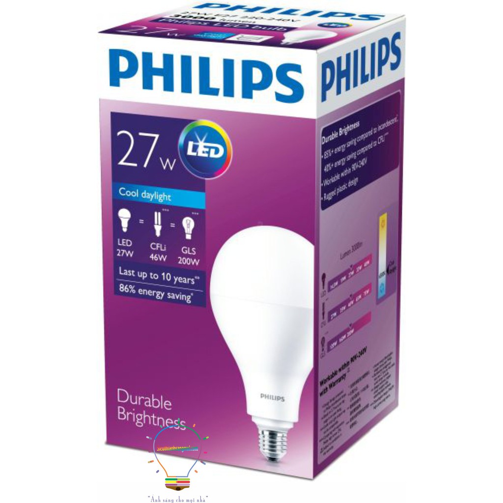 BÓNG ĐÈN LED BULD PHILIPS 27W A110 | Shopee Việt Nam
