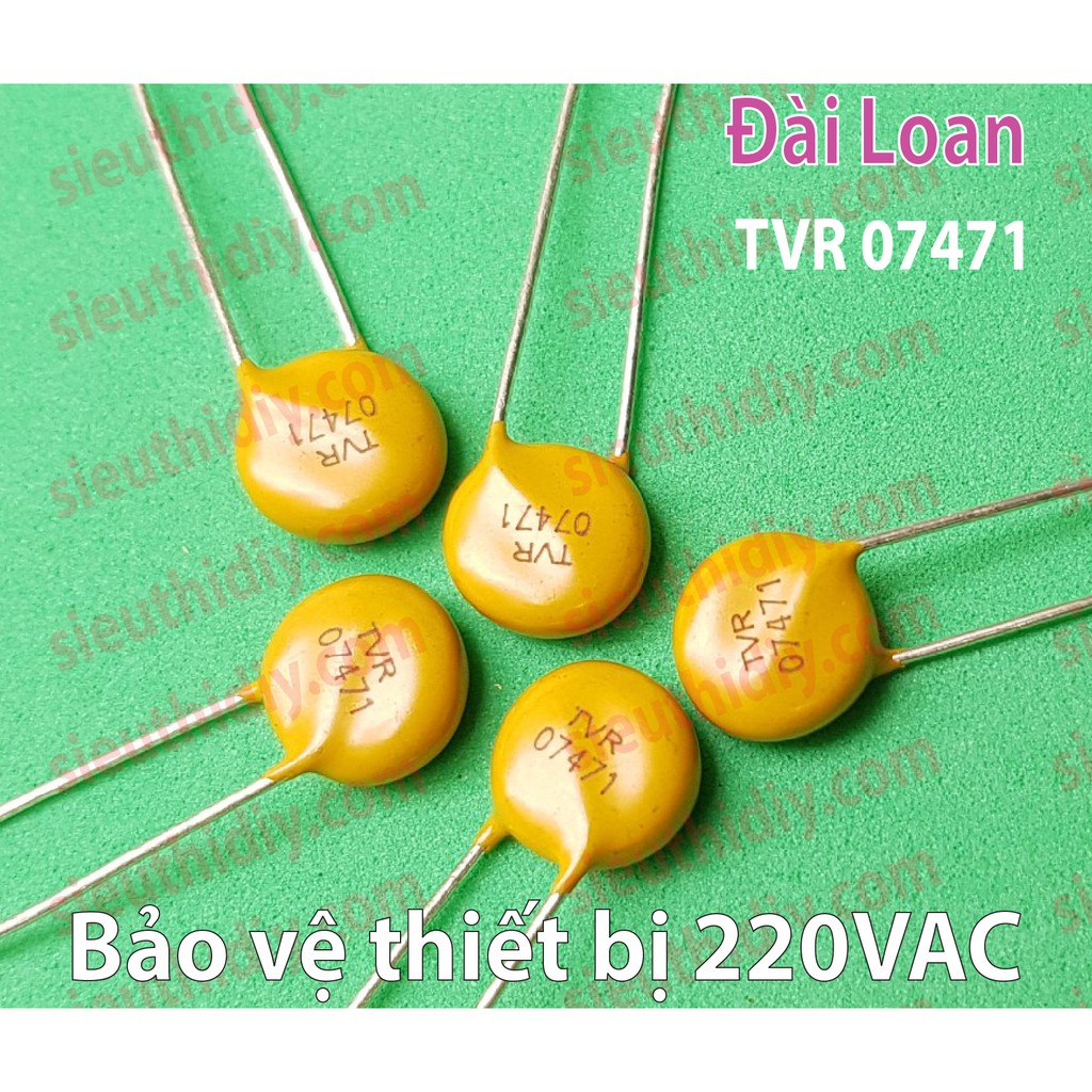 Tụ chống sét Varistor (MOV) bảo vệ quá áp thiết bị điện, điện tử ...