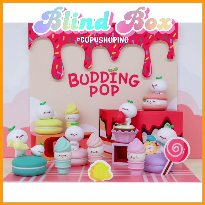 (Blind box - Hộp mù) Mô hình Budding Pop Macaron Series Miniso | Shopee ...