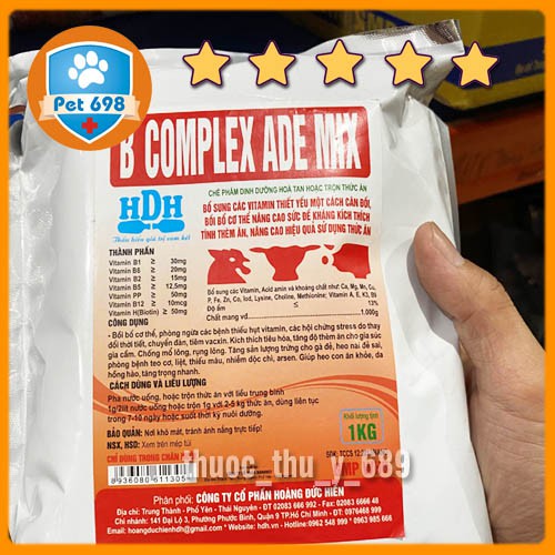 1kg Bcomplex ADE mix Cung cấp các vitamin nhóm B, nâng cao sức đề kháng ...