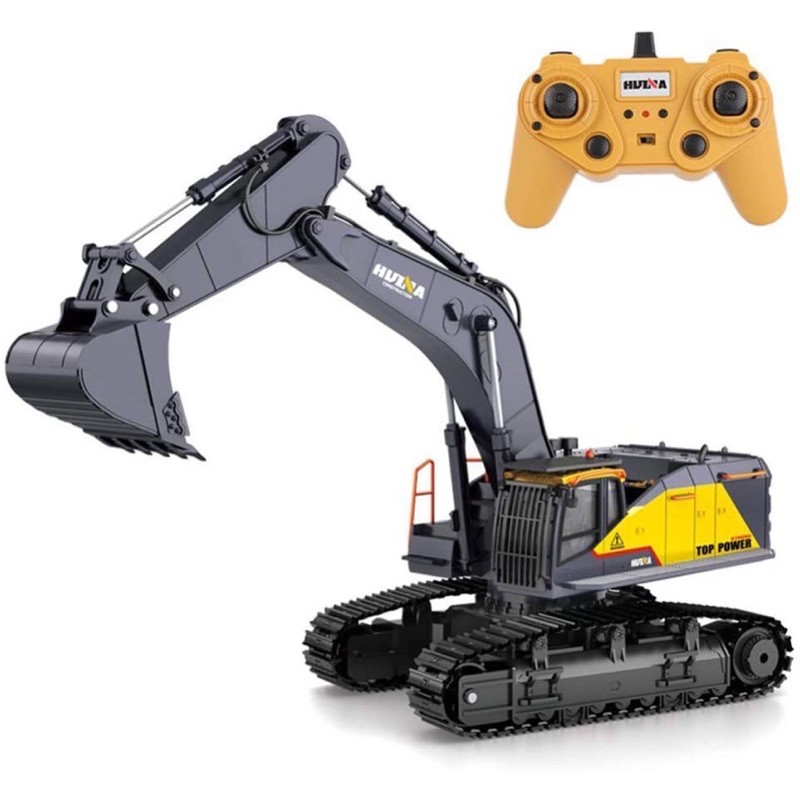 Huina 1592 - Máy xúc điều khiển từ xa Hulna 592 - Mô hình xe cuốc điều ...