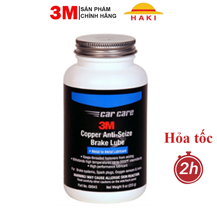 Mỡ bò chịu nhiệt cao cấp 3M: mỡ đồng chịu nhiệt bôi trơn tra ắc phanh 3M Copper Anti-Seize Brake ...