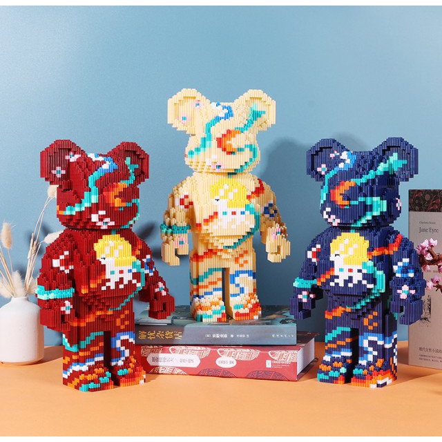 [Có sẵn - 55cm] Lego Bearbrick - Đồ Chơi Lắp Ráp Mô Hình 3D Gấu ...