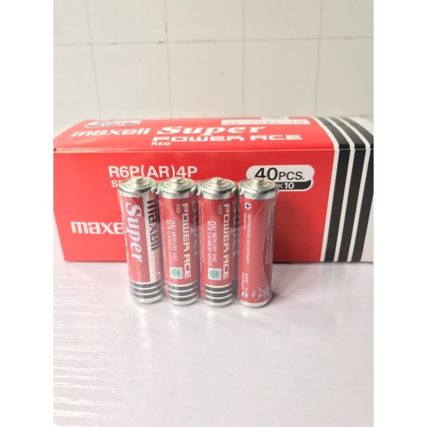 Pin Tiểu 2A( AA) Maxell 1.5V R6P(AR)4P dùng cho đồng hồ, chuột máy tính, máy đo tiểu đường ...