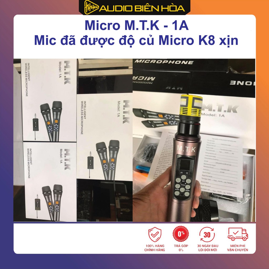 ( Độ K8 ) Micro M.T.K 1A - Karaoke Chuyên Nghiệp - Chỉnh Echo - Bass - Treble cho giọng | Shopee ...