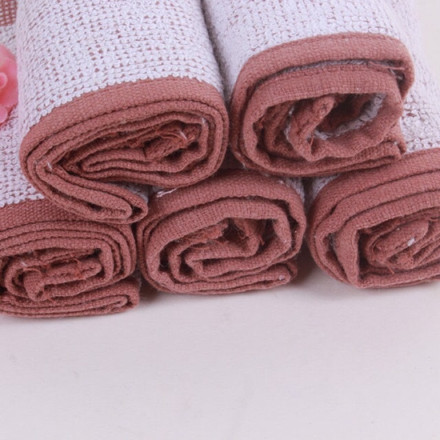 Khăn Lông Lau Tay 30x30cm Màu Caro Nâu | Shopee Việt Nam