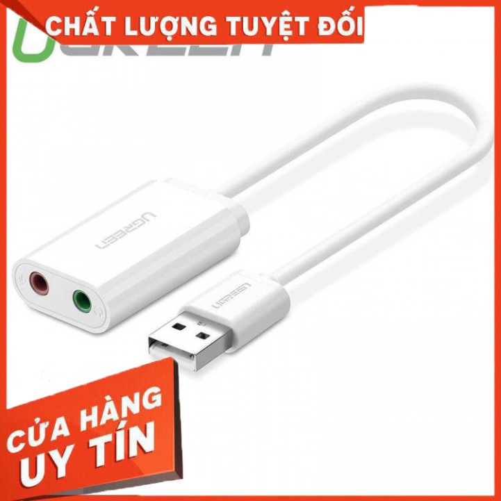 Cáp chuyển USB ra Sound UGREEN 30143 (jack 3.5mm Headphone và ...