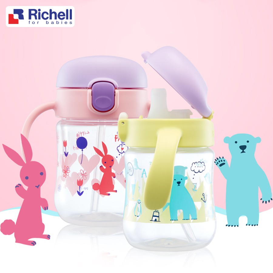 [RICHELL] CỐC TẬP UỐNG 2IN1 T.L.I RICHELL 200ml (Cho bé từ 5m+) | Shopee Việt Nam