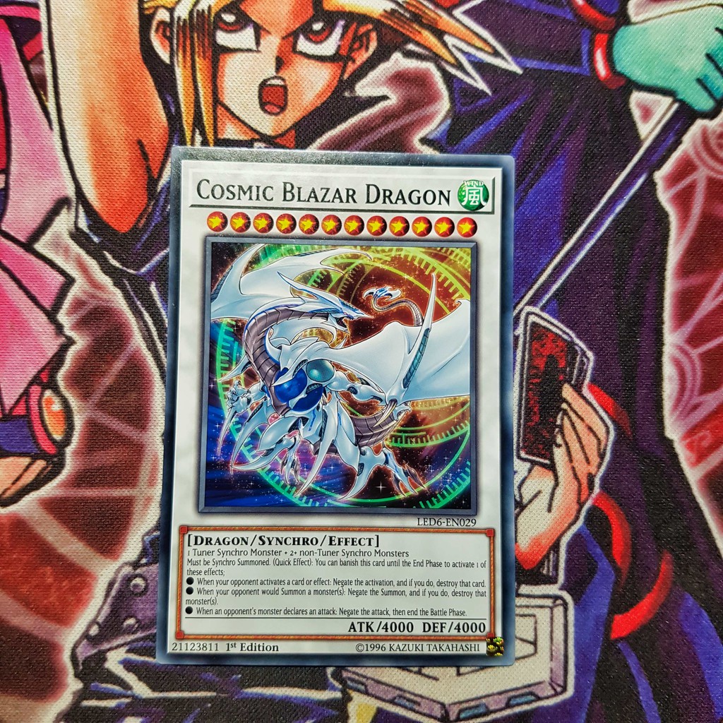 Thẻ bài Yugioh chính hãng | Cosmic Blazar Dragon | LED6 Common | Shopee Việt Nam