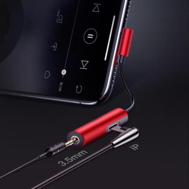 Bộ chuyển cổng Lightning sang Audio 3.5 + Lightning Baseus L42 | Shopee ...