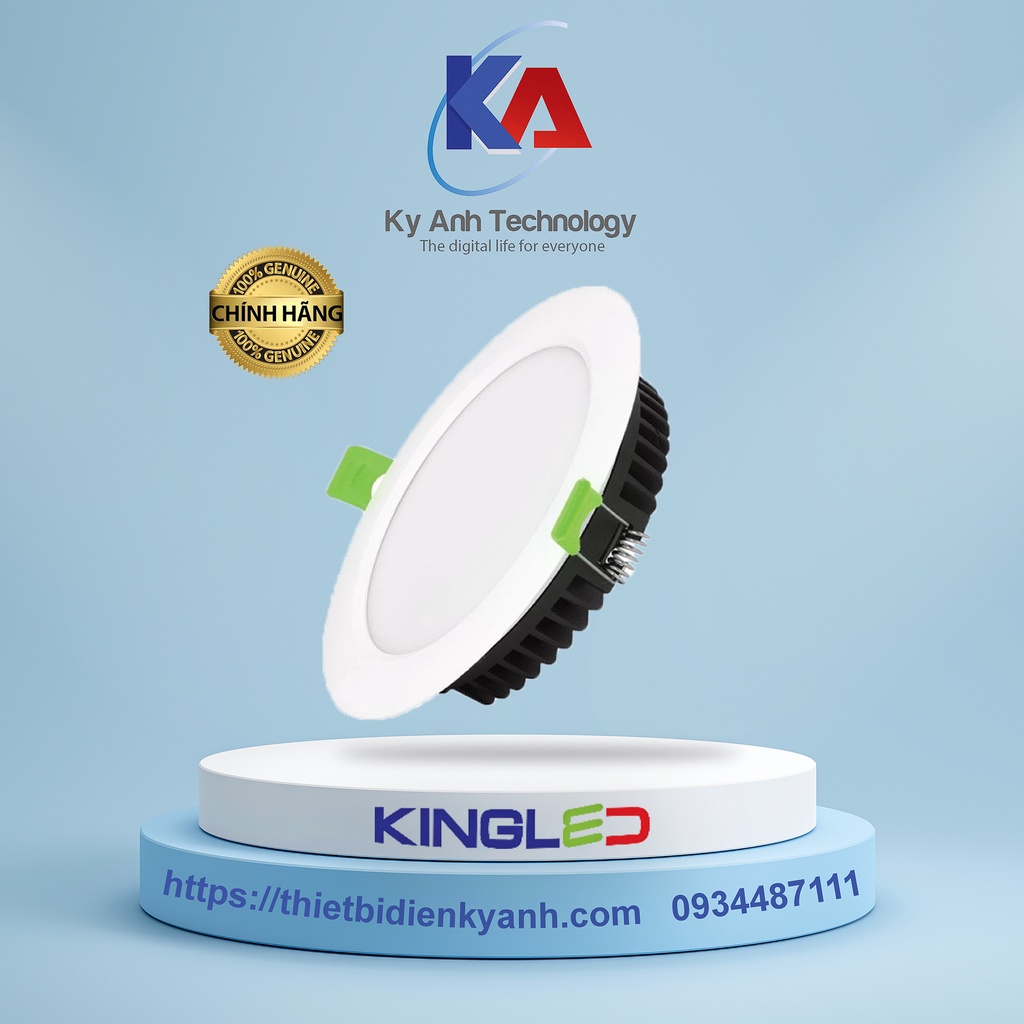 Đèn led âm trần trang trí đèn downlight KINGLED cao cấp công suất 7w 9w 12w D90 D110 | Shopee ...