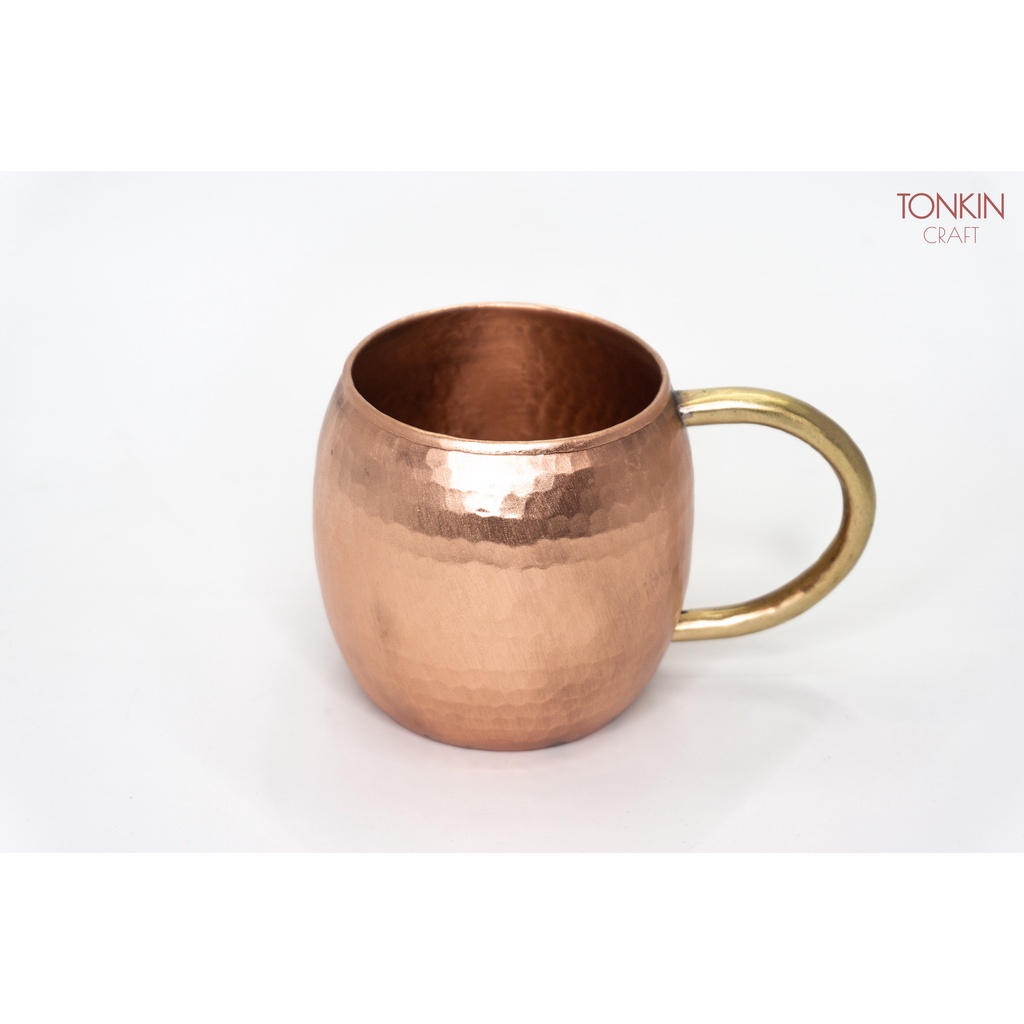 Cốc đồng đỏ chạm vết búa, cốc đồng nguyên chất 400-450ml | Shopee Việt Nam