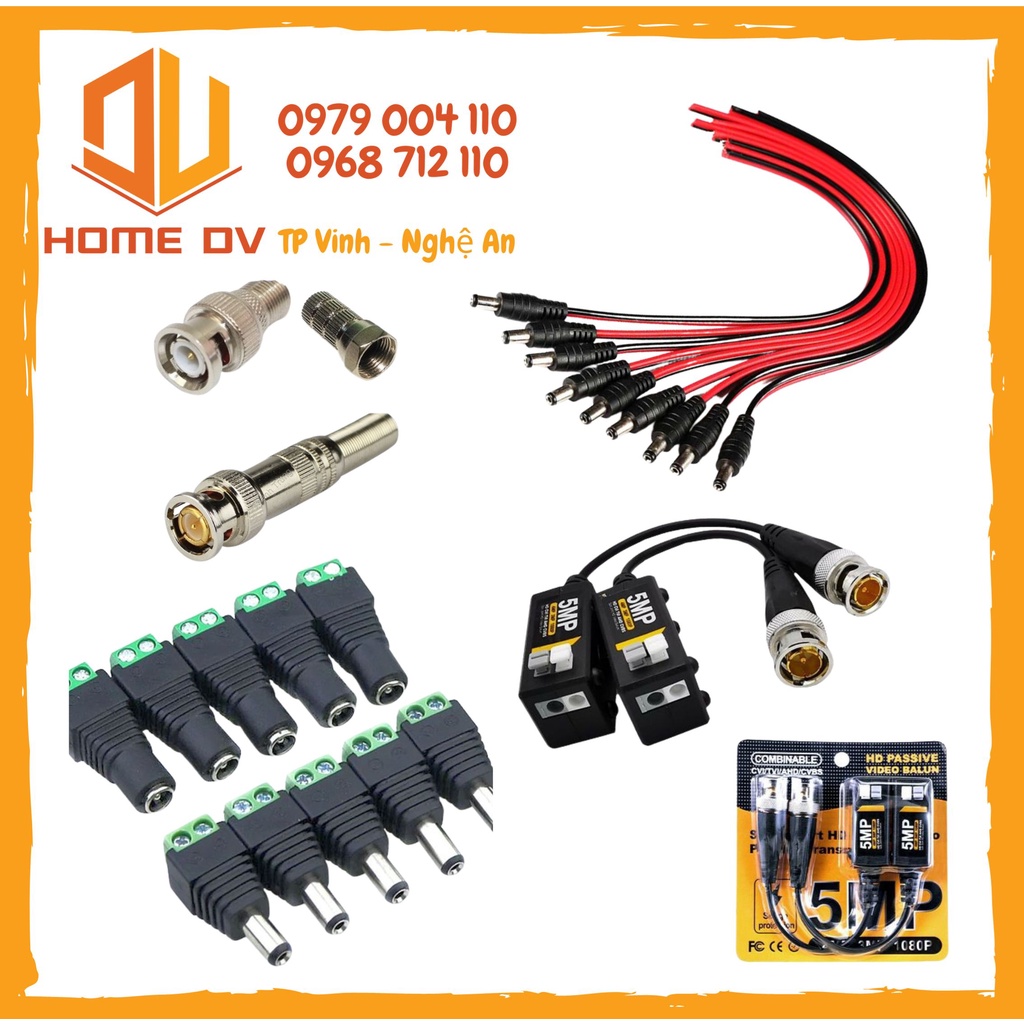Phụ kiện camera, Jack DC các loại, BNC, Balun video | Shopee Việt Nam