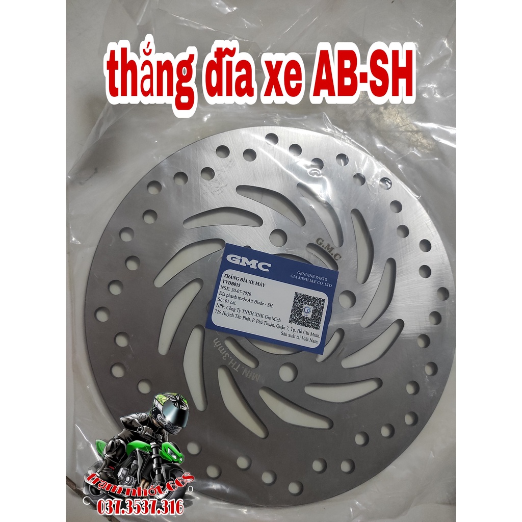 Đĩa thắng trước xe máy Air Blade, SH ,4 lỗ bắt ốc | Shopee Việt Nam