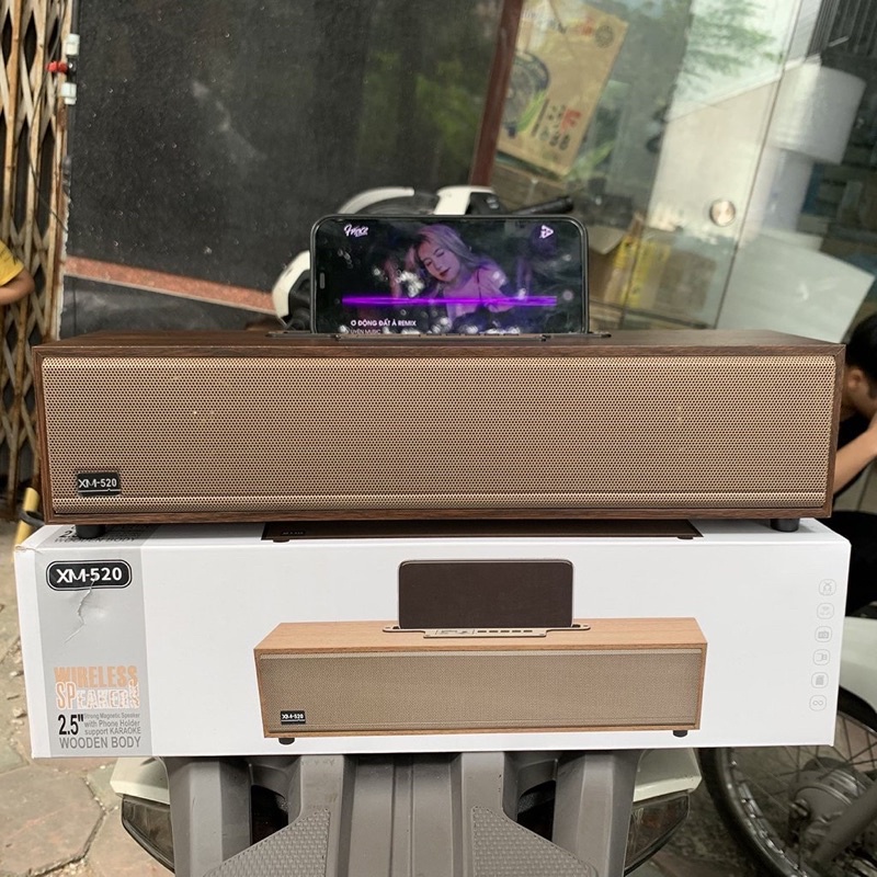 Loa bluetooth XM 520 Bass mạnh, công suất 20W siêu trầm , thiết kế vỏ ...