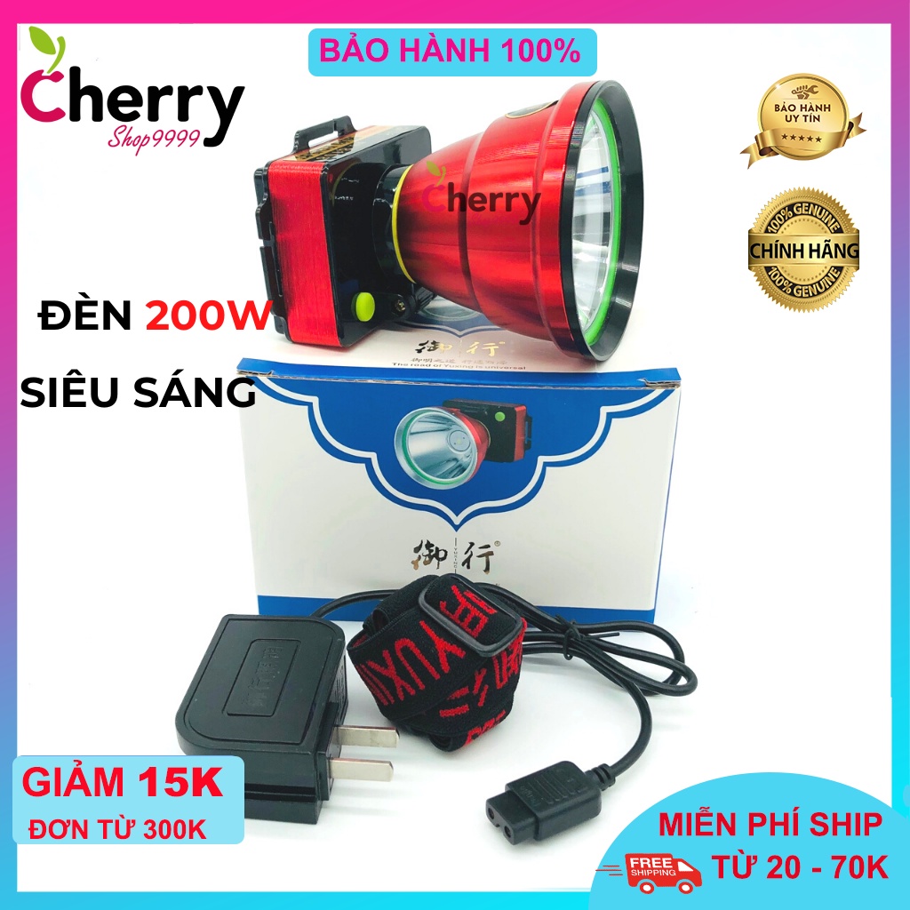 Đèn pin đội đầu YUXING 8108 LED 200w siêu sáng chiếu xa chống nước ánh ...