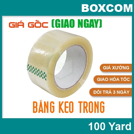 [HCM-GIAO NGAY] - Băng keo trong (1 cuộn) 100 Yard | Shopee Việt Nam