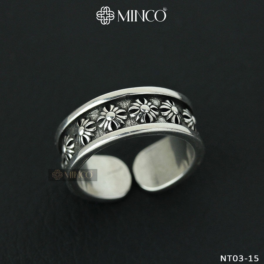 Nhẫn Nam Họa Tiết Chrome Heart Minco Accessories phong cách Cá Tính NT03-15 | Shopee Việt Nam