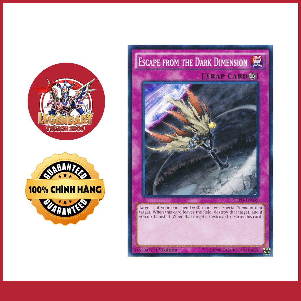 [Thẻ Bài Yugioh Chính Hãng] Escape From the Dark Dimension | Shopee ...