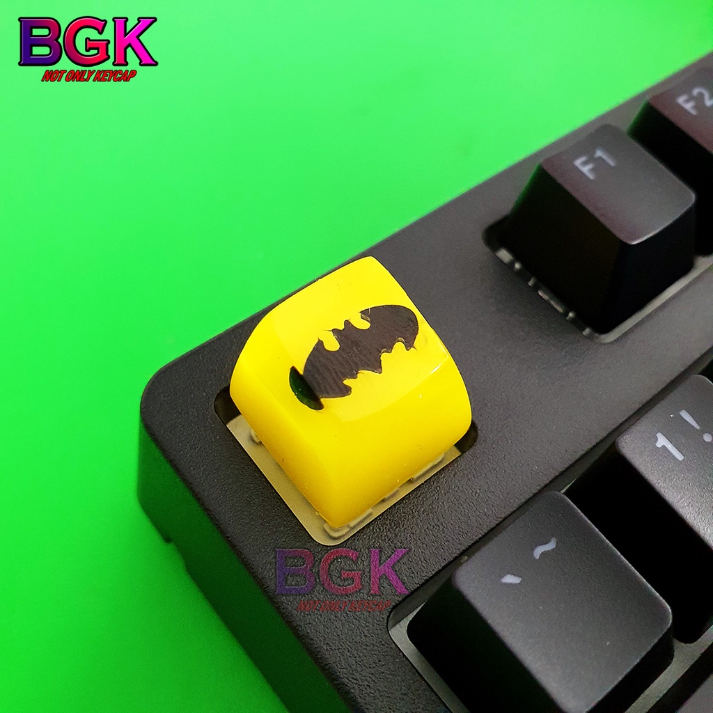 Keycap Lẻ hình LOGO Batman DC SA profile ( keycap resin độc lạ ...
