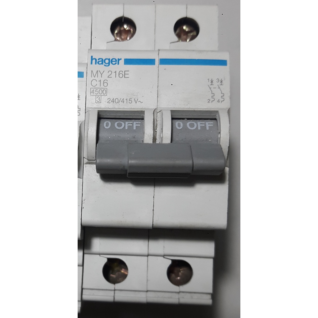 Aptomat MCB CB PCB Schneider, Hager, Clipsal 1P, 2P tép 10A 16A 20A 25A ...