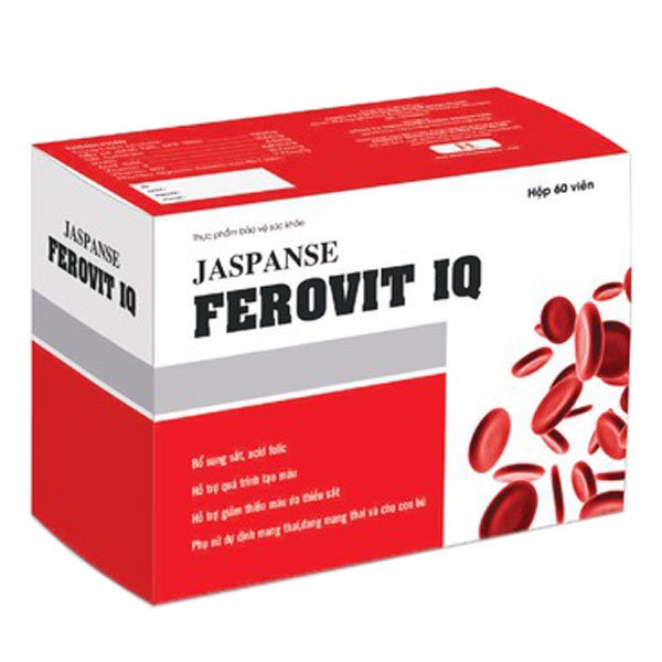Jaspanse Ferovit IQ - Hỗ trợ bổ sung sắt cho bà bầu, acid folic hỗ trợ ...
