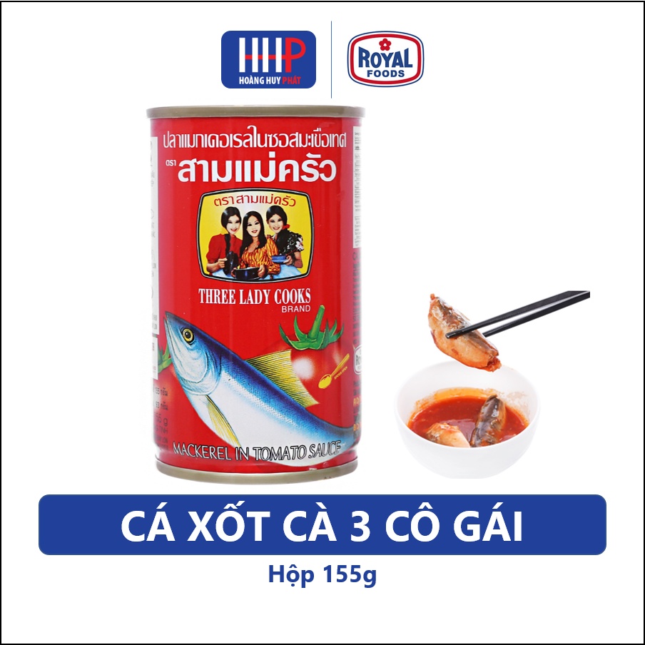 Date mới nhất 2024 - CÁ MÒI SỐT CÀ 3 CÔ GÁI 155g (cá hộp Thái lan) | Shopee Việt Nam