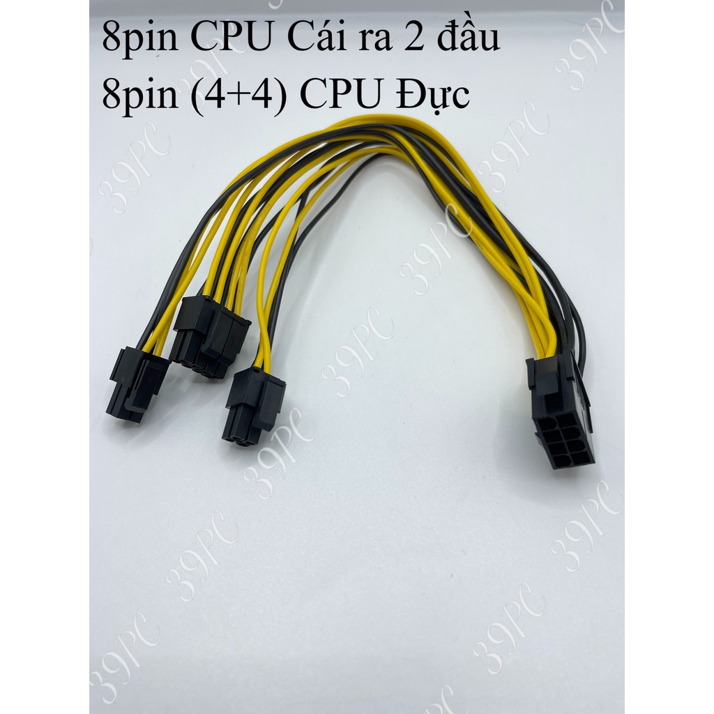 [39pc] Dây Chia Nguồn Cpu Dây Nối Dài Nguồn Cpu 1 Ra 2 Dây Chia Nguồn