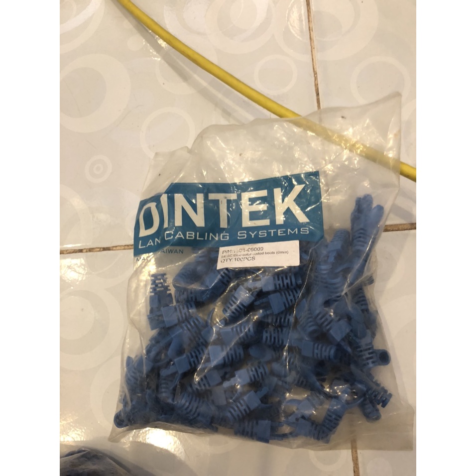 Đầu chụp hạt mạng DINTEK RJ45 Boot màu xanh | Shopee Việt Nam