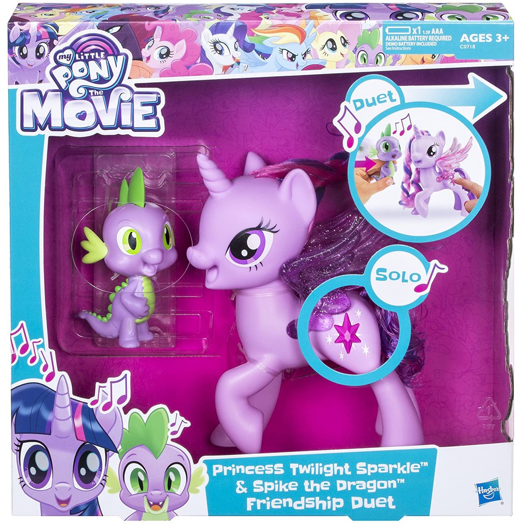 My Little Pony Princess Twilight Sparkle Spike the Dragon Friendship ...