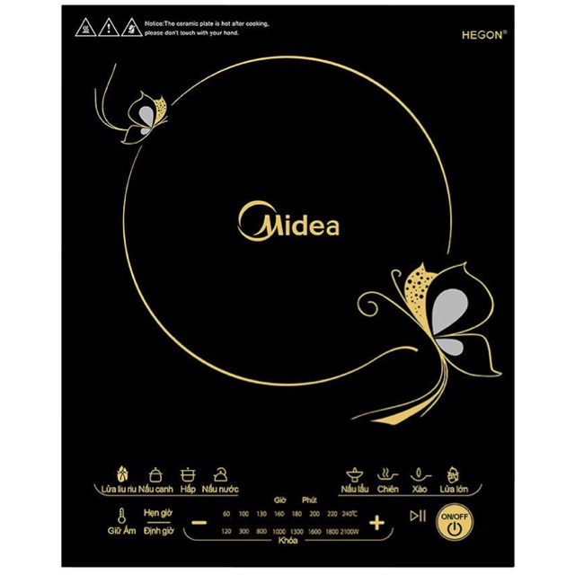 Bếp Điện Từ Cảm Ứng Cao Cấp Midea MI-T2117DE + Tặng Nồi Inox | Shopee ...