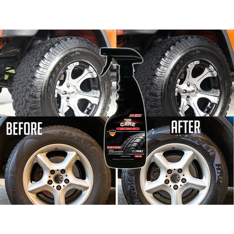 Dung dịch đen bóng lốp FOCAR Tire Care 500ml | Shopee Việt Nam