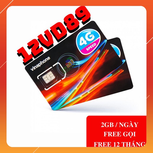 GIÁ SIÊU YÊU Sim 4G Vinaphone VD89 - Trọn Gói 1 Năm , Miễn Phí 2GB/NGÀY Data, nghe gọi thả ga ...