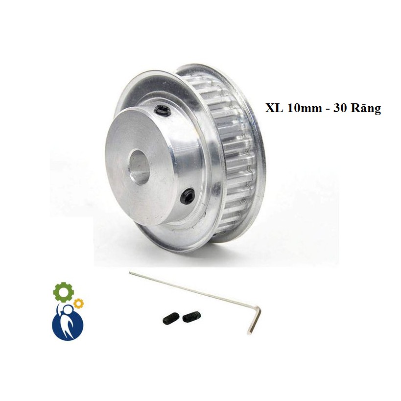 Buly, Puly, Pulley XL Trục 10mm - 30 Răng, sử dụng với dây đai XL ...
