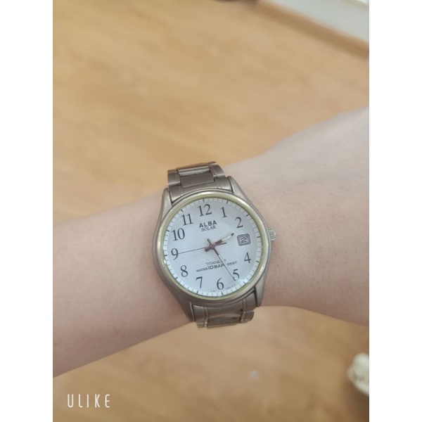 Đồng hồ si Nhật nam Alba Seiko Solar Titanium có lịch | Shopee Việt Nam