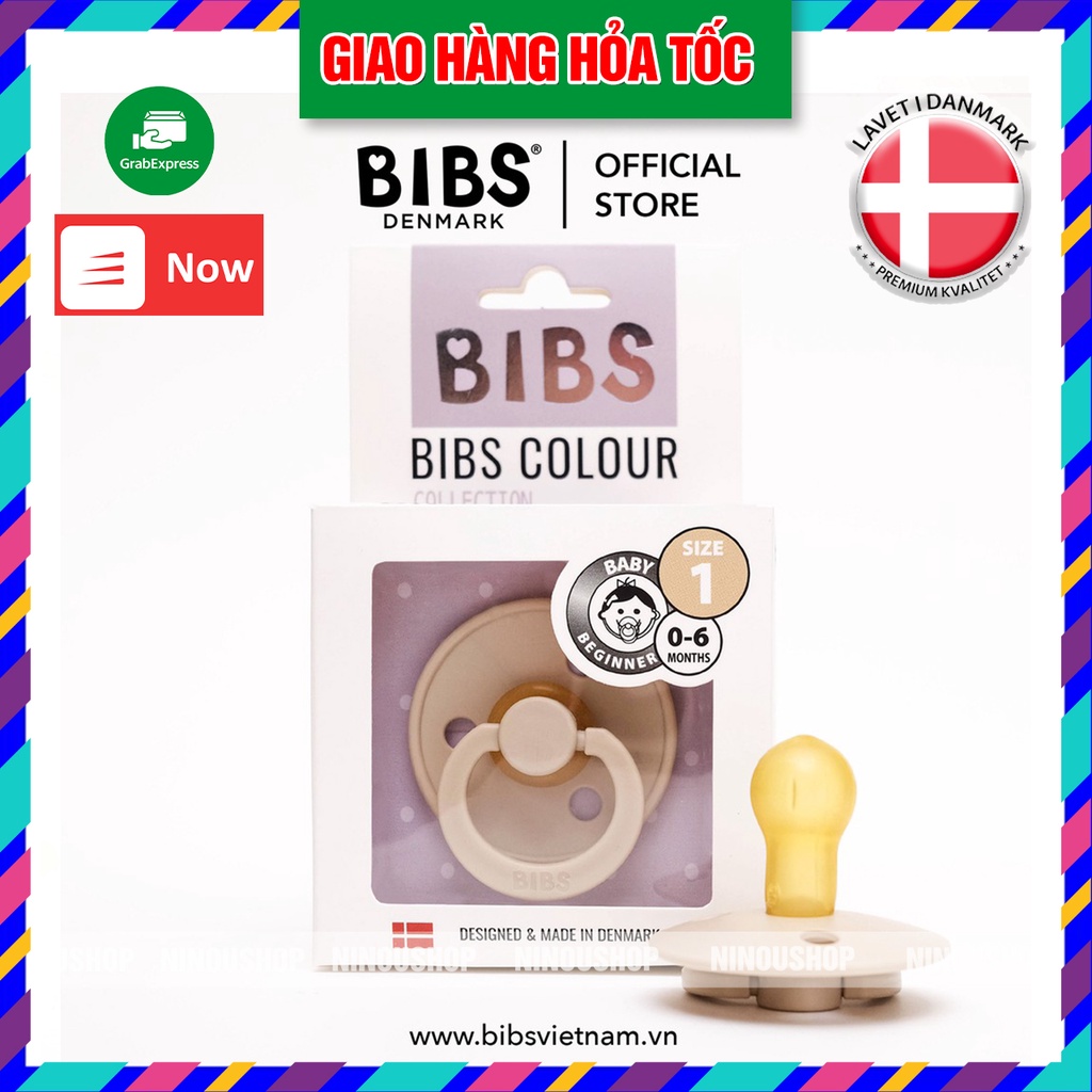 Ti giả (ngậm) BIBS,FRIGG chính hãng nhập khẩu Đan Mạch, cao su non ...