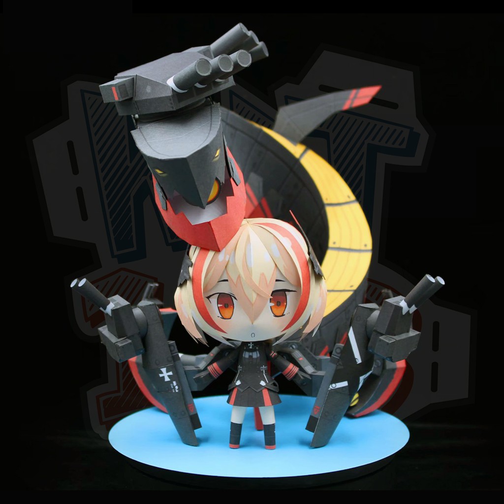 Mô hình giấy Anime Game Chibi KMS Roon - Azur Lane | Shopee Việt Nam